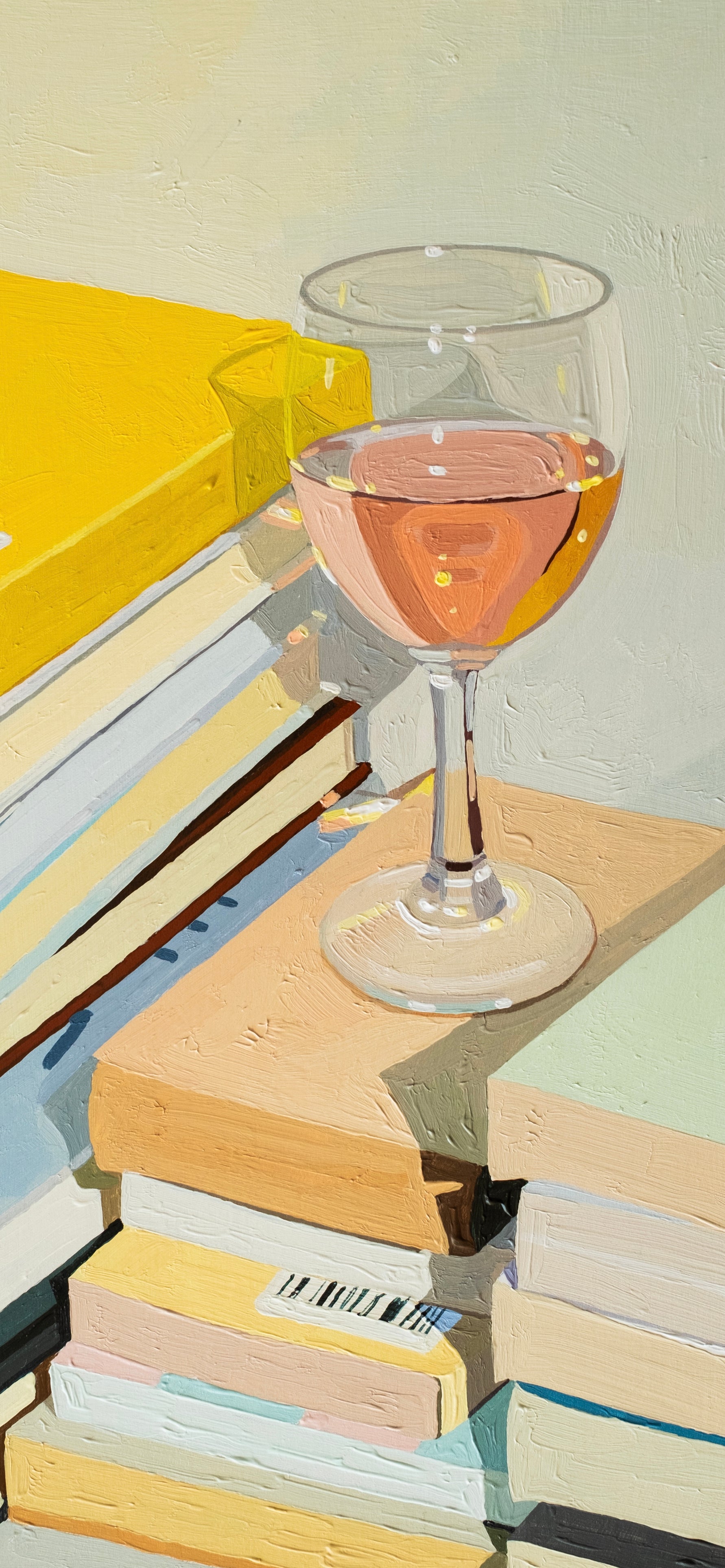 Reading and Rosé Wallpaper – Leah Gardner Art