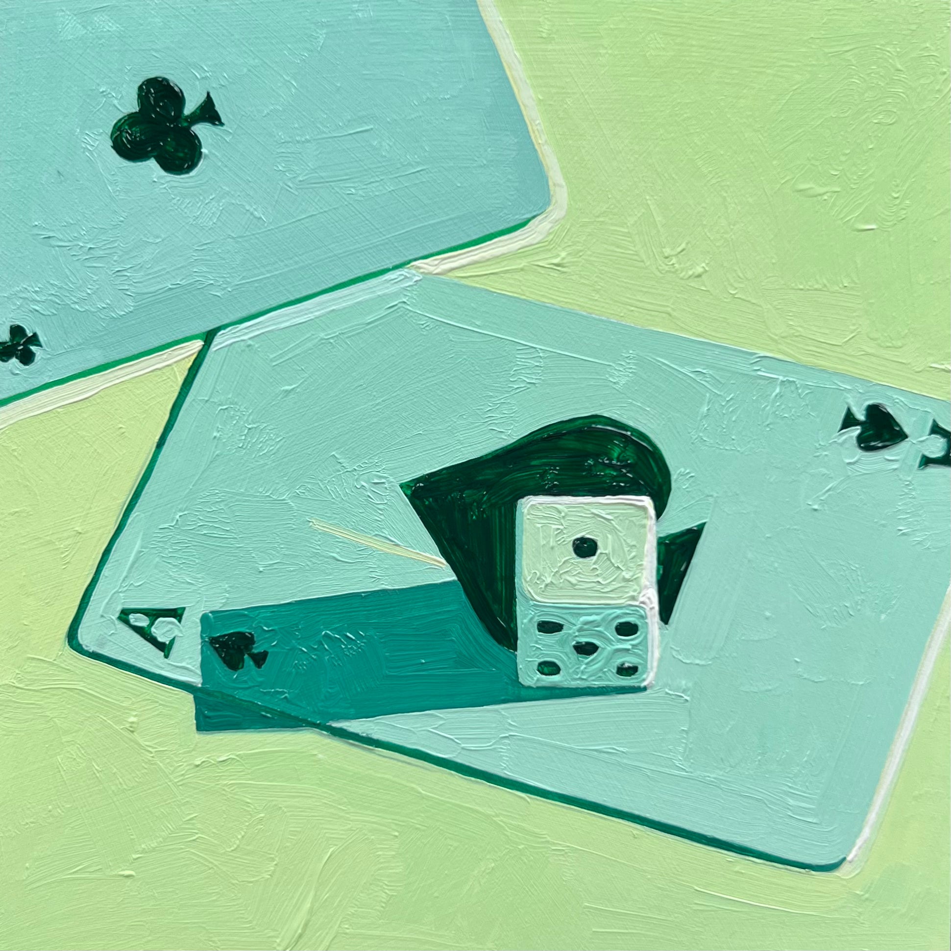 Green color study – Leah Gardner Art