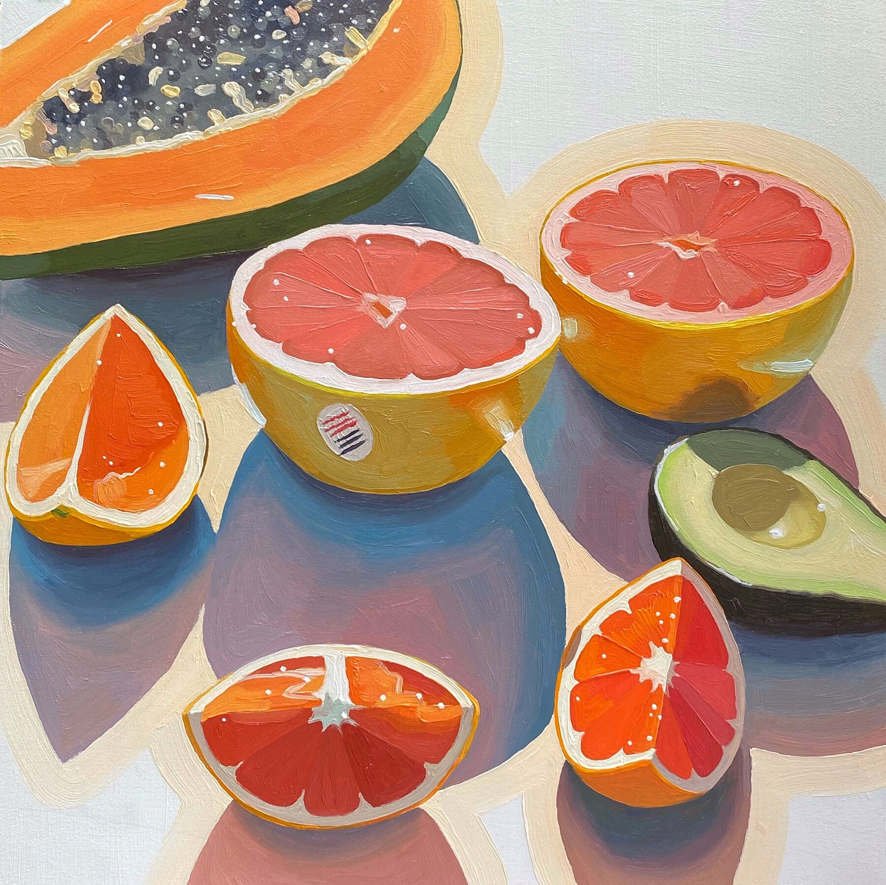 Summer Fruit Print (8x8 inches) – Leah Gardner Art