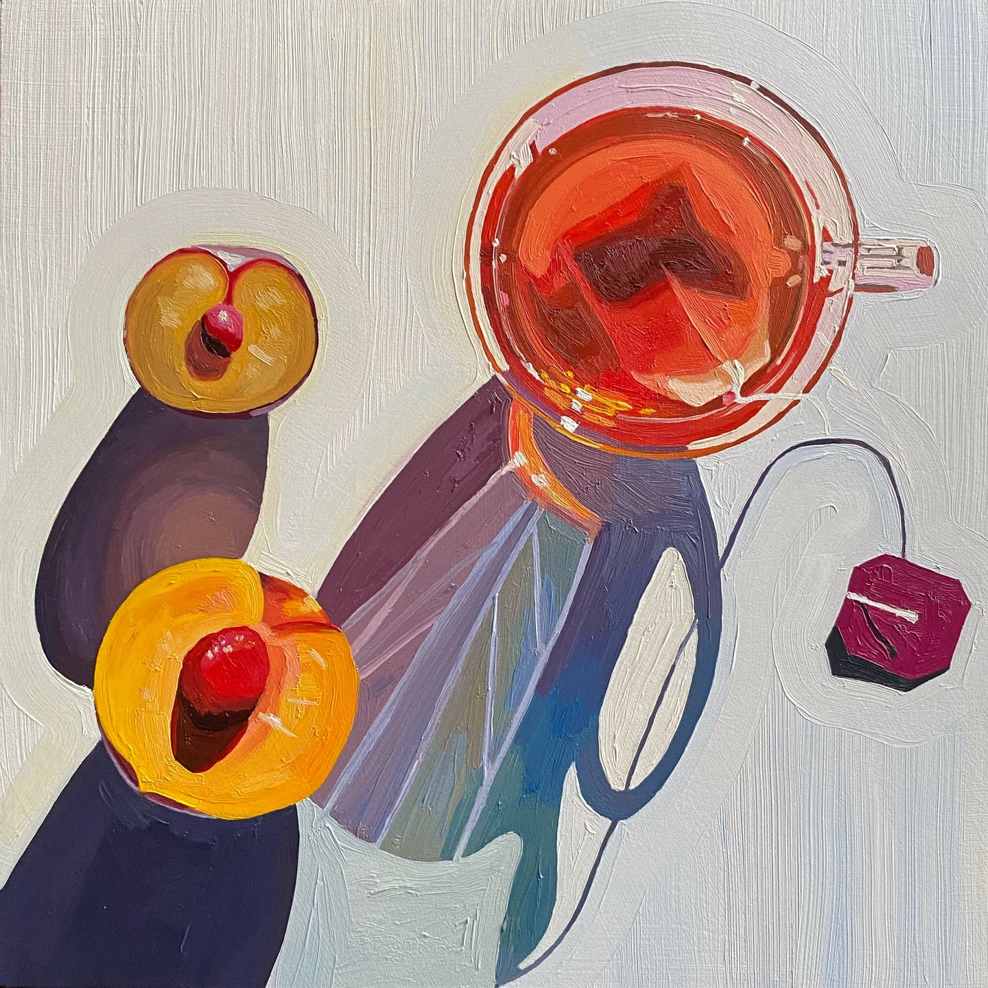 Peaches & Tea – Leah Gardner Art